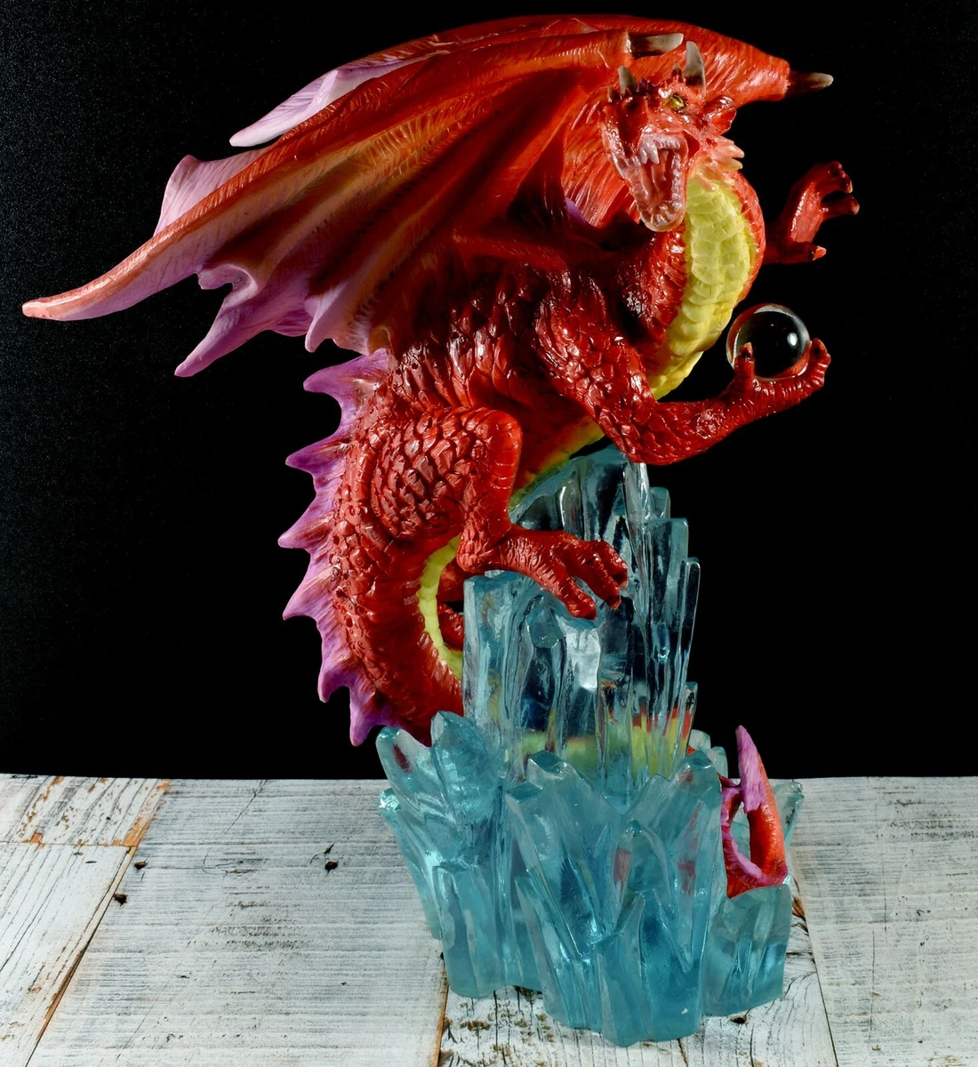 Blue And Red Fire Dragons