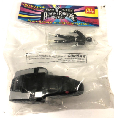 McDonald's Mighty Morphin Power RANGERS Black & Frog Ninjazord Happy ...
