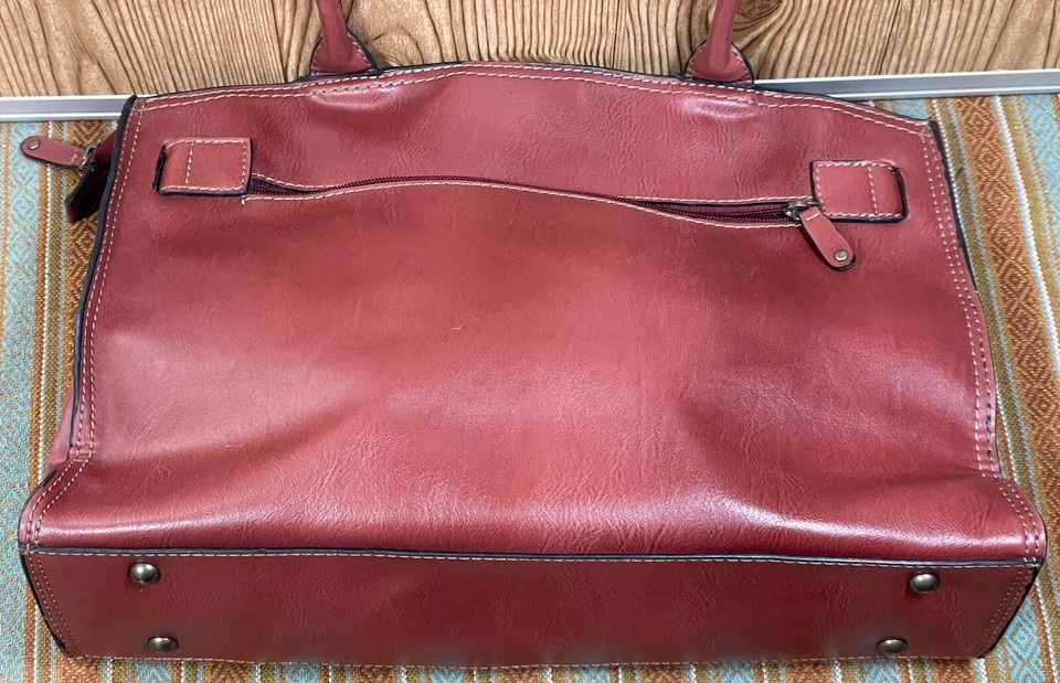 Matties Bag Spain HandBag Red Leather Bag | eBay