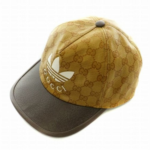 Gucci X adidas 22ss Hat Baseball Cap GG Crystal Canvas Pattern Total S ...