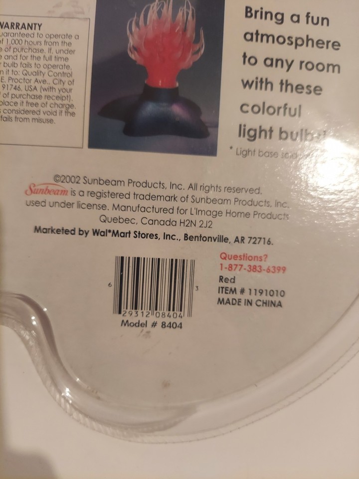 Y2K Sunbeam Art Bulb Sculpted Silicone Retro Red Drip Spiked Light Bulb ...