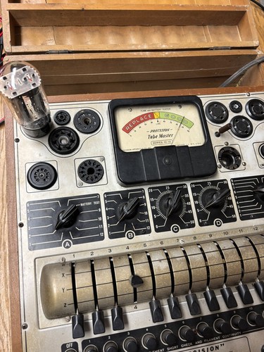 Precision Tube Master 10-12 Tube and Battery Tester, Works! | eBay