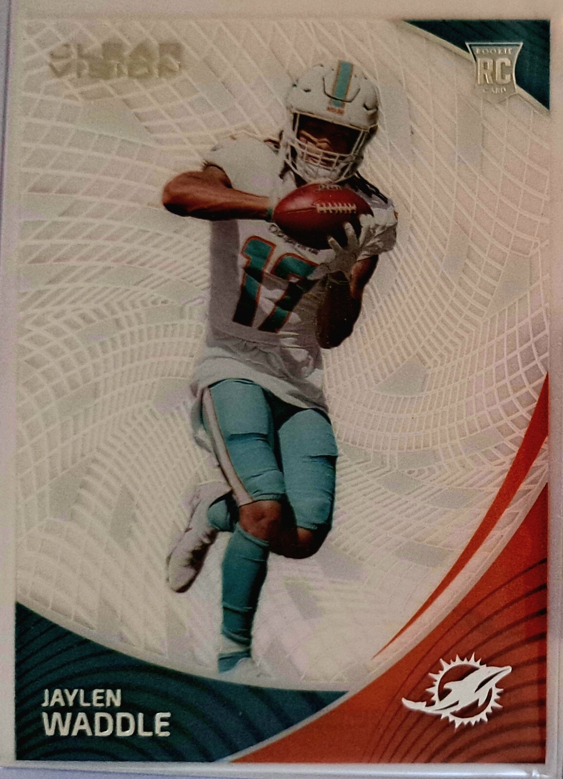 JAYLEN WADDLE 2021 RC PANINI CHRONICLES CLEAR VISION ROOKIE MIAMI ...