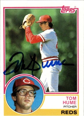 1983 Topps Baseball Tom Hume Auto Cincinnati Reds #86 Signed | eBay