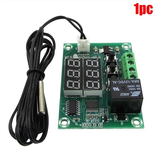 12V Digital Thermometer Temperature Controller Dual Relay Alarm Air ...