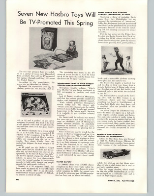 1962 PAPER AD Hasbro Toys Article Hassenfeld Bros Mentor | eBay