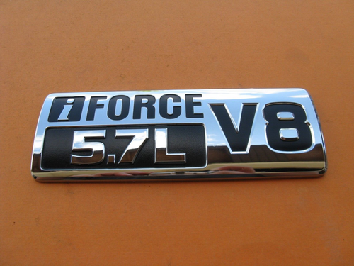 TOYOTA TUNDRA SEQUOIA IFORCE V8 5.7 L EMBLEM LOGO BADGE SYMBOL NAME ...