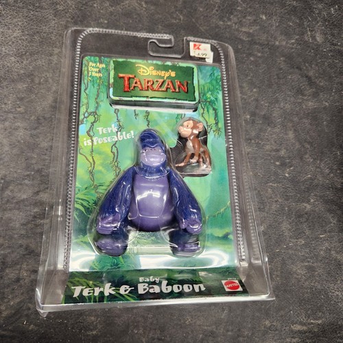 Disney Tarzan/Terk and Baby Baboon/Kerchak Poseable Collectible Figures ...