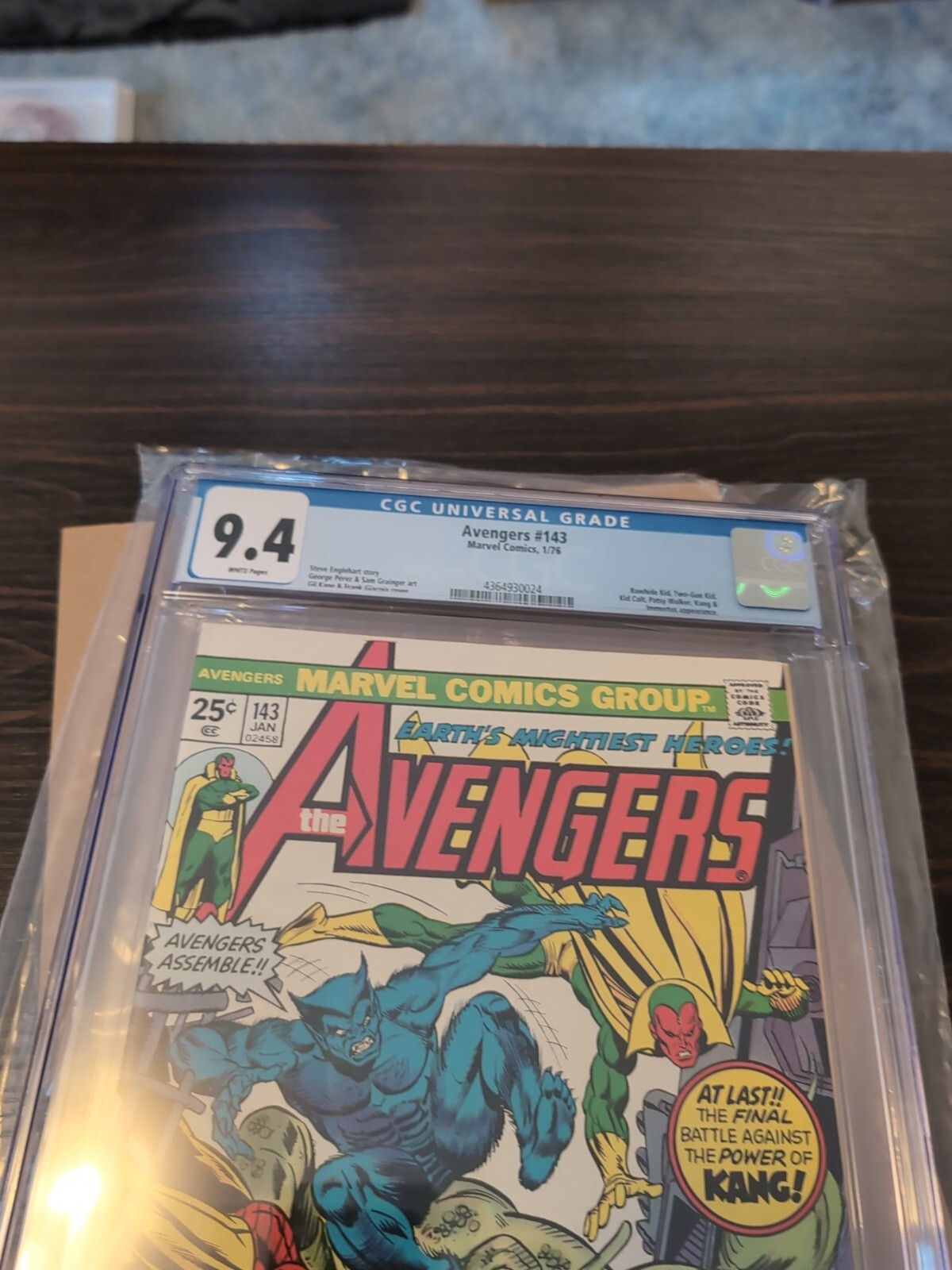Avengers #143 1/76 CGC 9.4 Iron Man Captain America Scarlet Witch ...