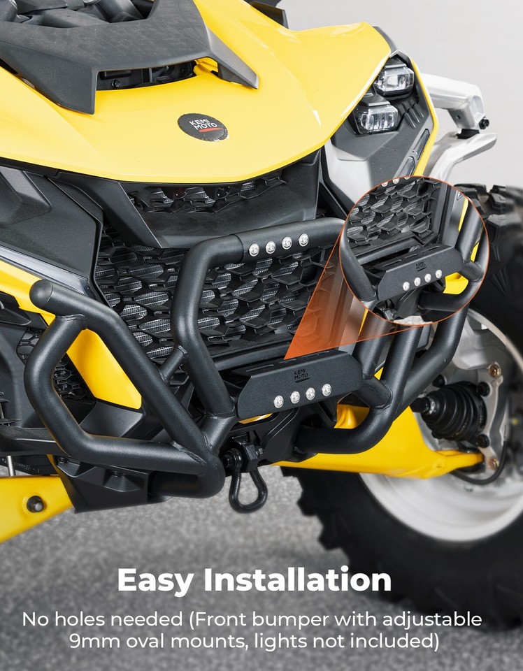 KEMIMOTO Front Bumper Pre Runner Guard 715007803 for Can-Am Maverick R ...