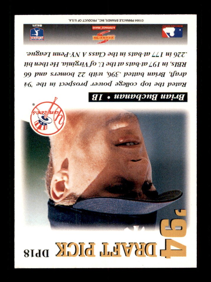 1995 Score - Brian Buchanan - On Card Autograph (FADED) | eBay