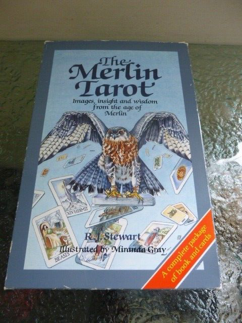 The Merlin Tarot Book & Cards by R J Stewart illustrated by Miranda ...