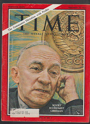 Time Magazine February 12 1965 Soviet Union Economist Liberman | eBay