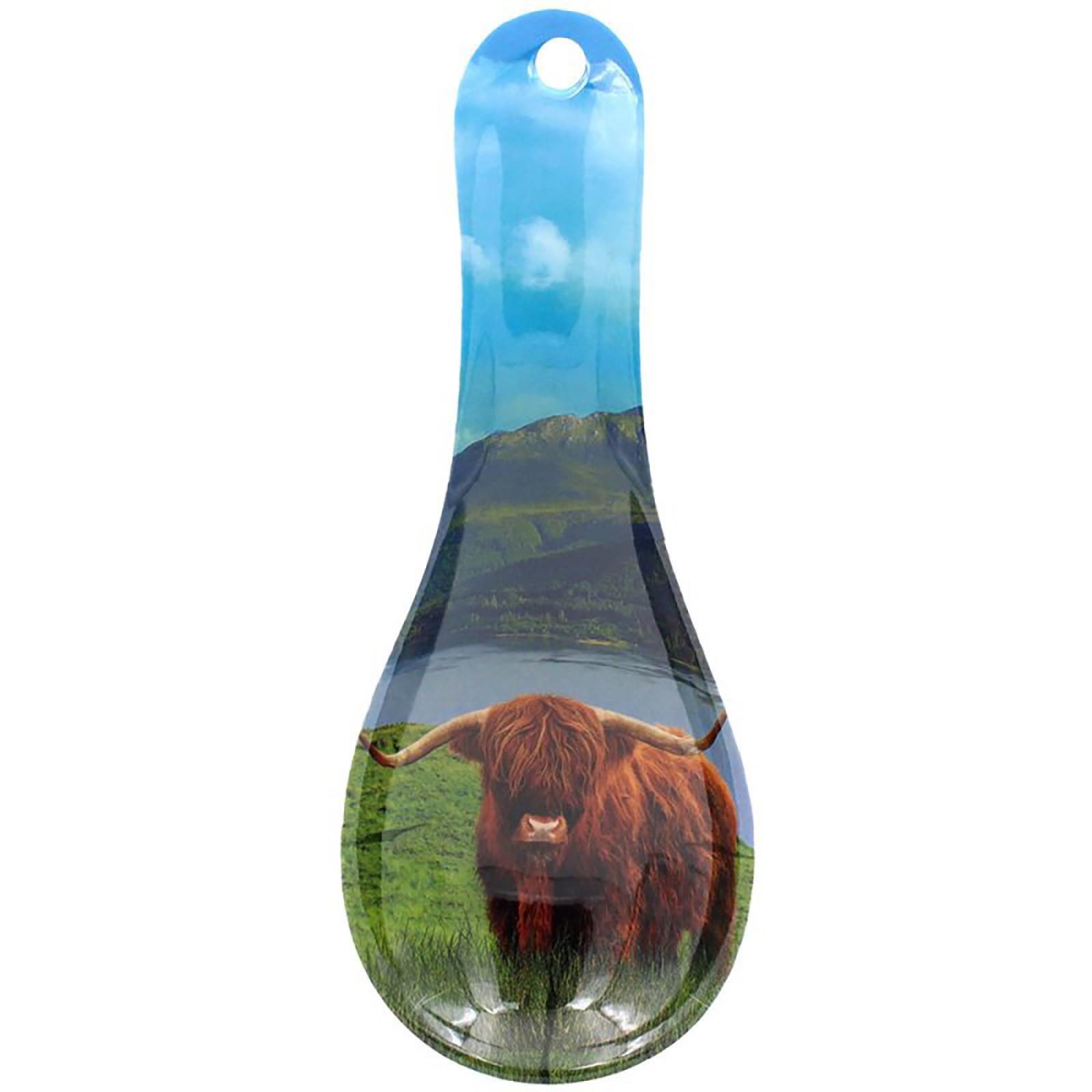 Spoon Rest Highland Cow Cooking Kitchen Tabletop Saver Teabag Tidy ...
