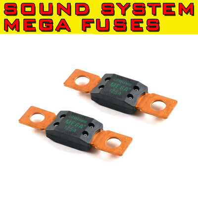 2PCS GENUINE LITTELFUSE MEGA FUSE 125A AMP FUSES DUAL BATTERY BATTERIES ...
