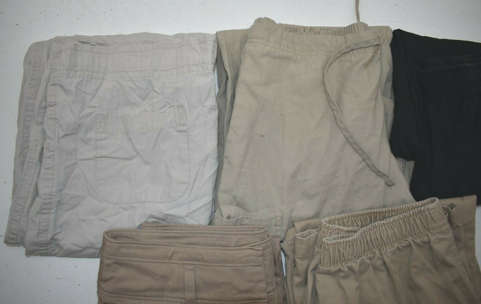 Wholesale Bulk Lot Of 5 Womens Small Casual Khaki/ Slacks Bottoms Pants ...