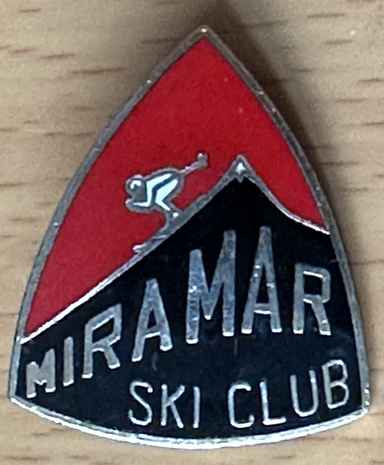 MIRAMAR Ski Club Skiing Pinback Pin | eBay