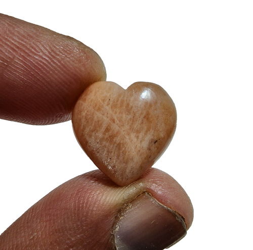 19 Crt Gorgeous A+ Peach Amazonite Gemstone Cabochon Heart Shape ...