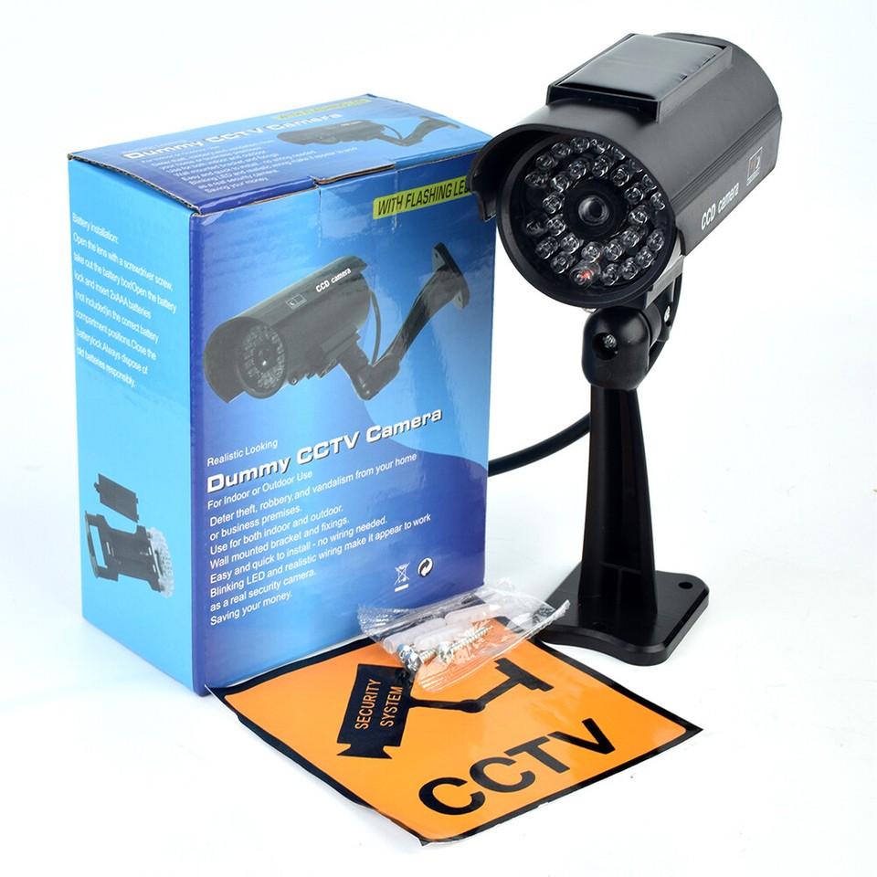 Dummy CCTV Camera Weatherproof Fake CCTV Security Camera Indoor Or ...