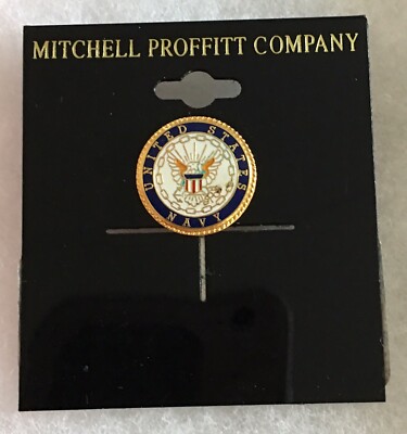 United States Navy Pin USN Military Tie Tack Hat Eagle Crest Lapel Pin ...