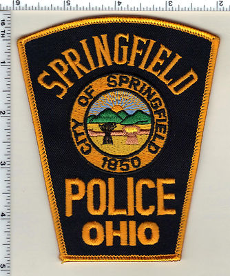 Springfield Police (Ohio) Shoulder Patch from 1996 | eBay