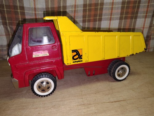 Vintage 1960's Sanson Dumper Dump Truck Pressed Steel Lever Truck Rico ...