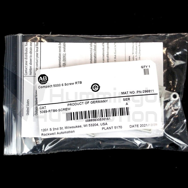 Allen-Bradley Compact RTB Packed Kit 6-Pin Screw Type 5069-RTB6-SCREW ...