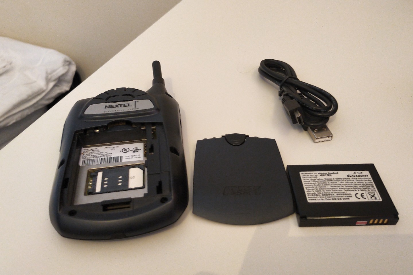 RARE BlackBerry 7520 Black NEXTEL iDEN Smartphone collectors item 7510 ...