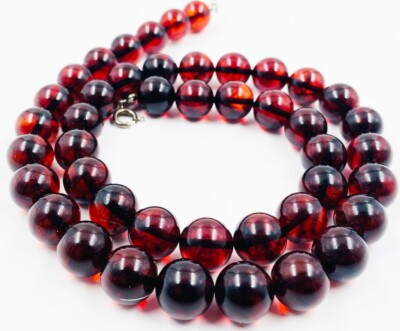 Amber Necklace Natural Baltic Amber Beaded Genuine amber necklace ...