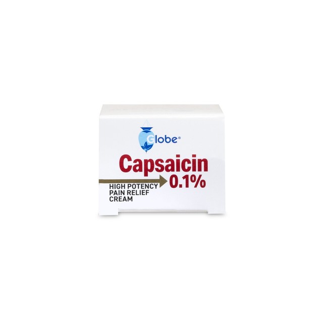 Globe Capsaicin 0.1% High Potency Pain Relief Cream - 2oz, Pack of 3 ...