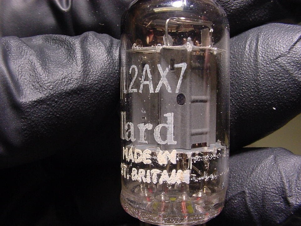 MULLARD BLACKBURN 12AX7 TUBE (1958 f91-series square getter STRONG ...
