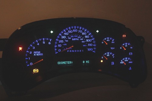06 07 Silverado GMС Sierra Reman Instrument Panel Cluster BLUE LED ...