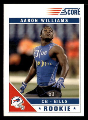 Aaron Williams 2011 Score Glossy Card #302 Buffalo Bills | eBay