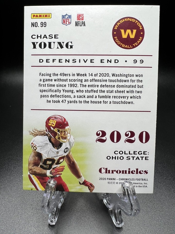 2020 Panini Chronicles Chase Young Rookie Ohio State Buckeyes #99 | eBay