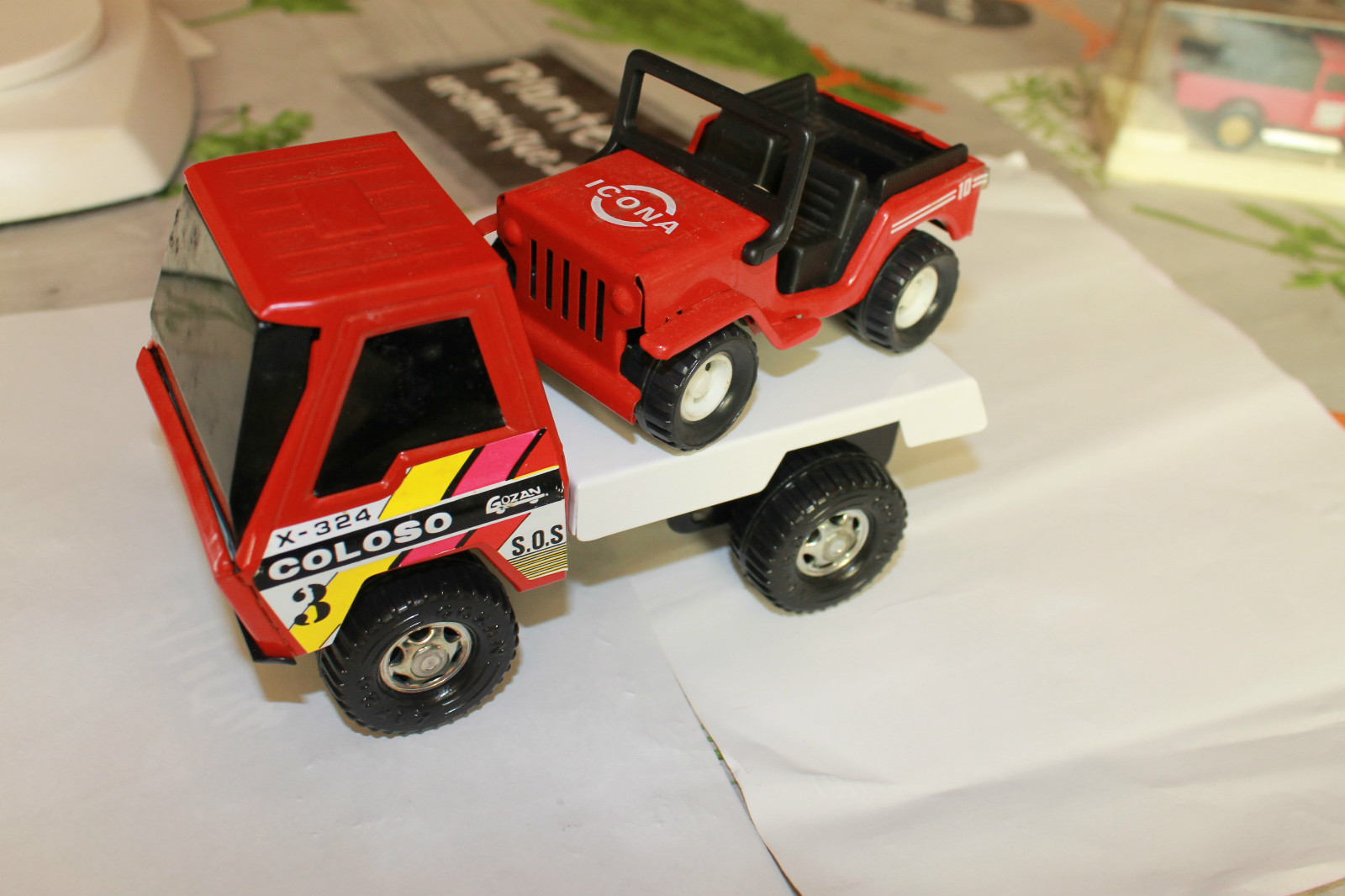 camion de marque gozan en tole coloso x 324 plus la jeep en ttbe ...