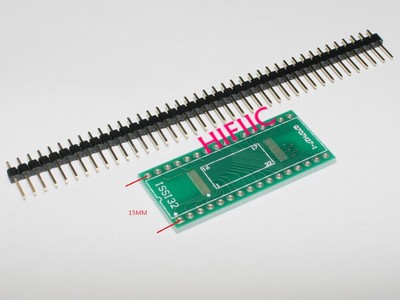 2PCS TSSOP32 SSOP32 TO DIP32 adapter pcb conveter board(+header gold ...