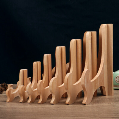 4/5/6/7/8 Inch Wood Folding Display Stand Rack for Plates Bowl Photo ...