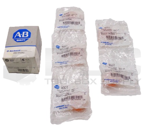BOX OF 5 NEW ALLEN BRADLEY 800T-N26A /C PILOT LIGHT ACCESSORY AMBER | eBay