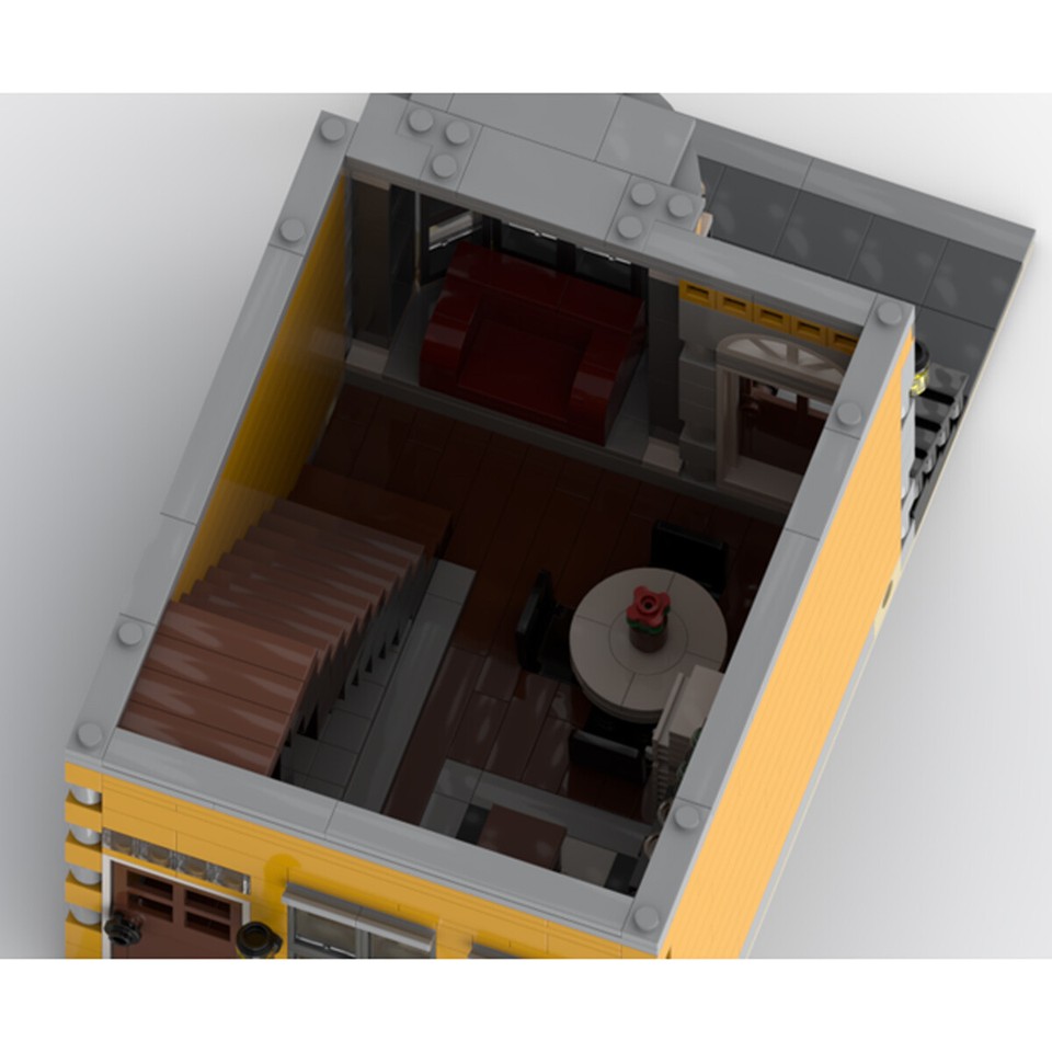 Modular Home with Interior Building Toys for Collection 2407 Pieces ...