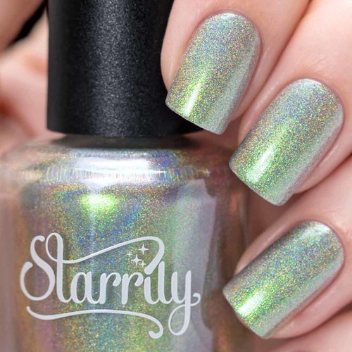 Starrily Hubble - Green Orange Holodescent Holographic Iridescent Nail ...