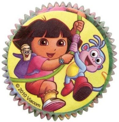Dora the Explorer Cupcake Wrapper 50ct and Picks 24ct Baking Cups | eBay