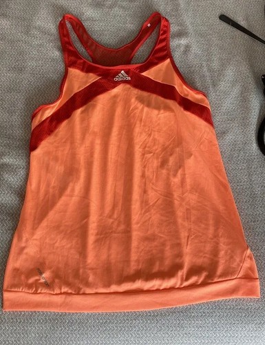 Adidas AdiZero Women Neon Orange Racerback Tank Top XL Nwot | eBay