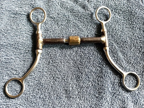 5” Don Hansen Handmade Western Solid Mouthpiece Bit Copper Roller ...