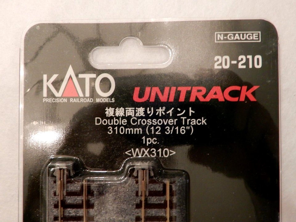 Kato N Scale Unitrack Double Crossover Track | eBay
