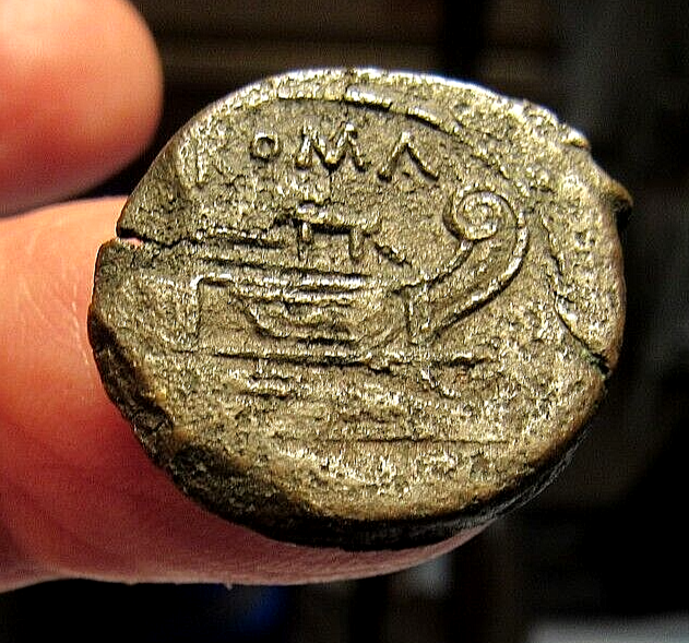 RARE 214BC-MERCURY SILVER COIN EARLY ROMAN REPUBLIC SEXTANS XF 6 ...