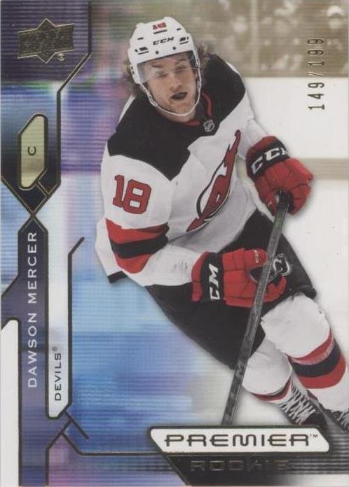 2021-22 Upper Deck Premier - Rookies Dawson Mercer #110 Gold /199 (RC ...