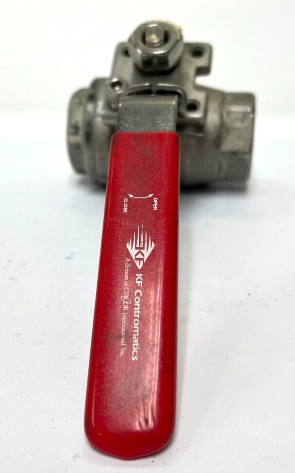 KF CONTROMATICS 3/8" BALL VALVE STAINLESS STEEL MODEL LH M3 TYPE 8000 ...