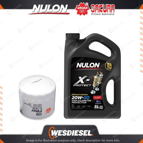 Sakura Oil Filter 5L PRO20W50 Engine Oil Kit for Subaru Impreza Liberty ...