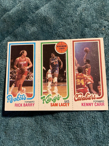 1980-81 Topps 116 105 Rick Barry/123 Sam Lacey TL/54 Kenny Carr Houston ...