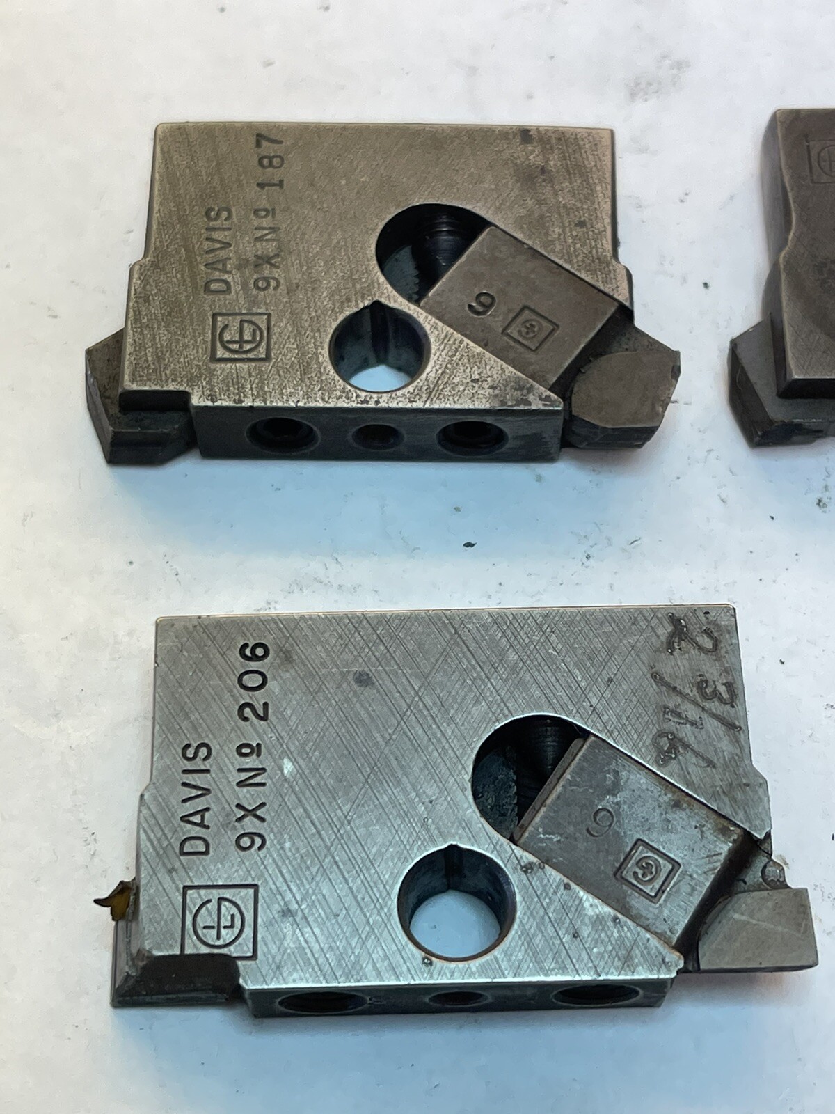 G&L Davis Tools 9X Boring Bar 1-1/4”RD, Double Edge Blade Blocks ...